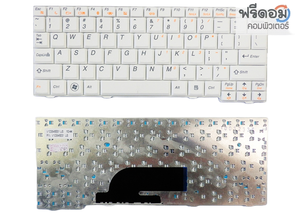 KEYBOARD คีย์บอร์ด Lenovo S10-2 S10-2C อังกฤษ- สีขาว