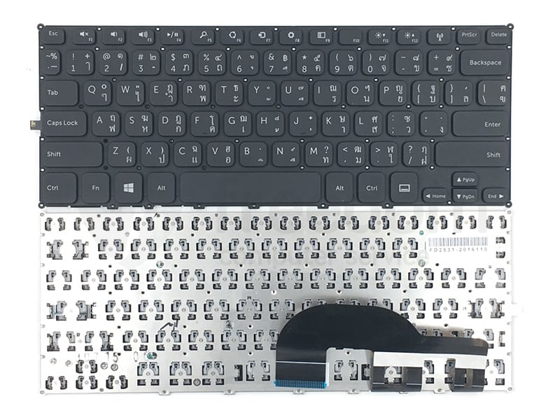 KEYBOARD DELL คีย์บอร์ด Dell Inspiron 11-3000 3137 3135 3138 ไทย-อังกฤษ ...