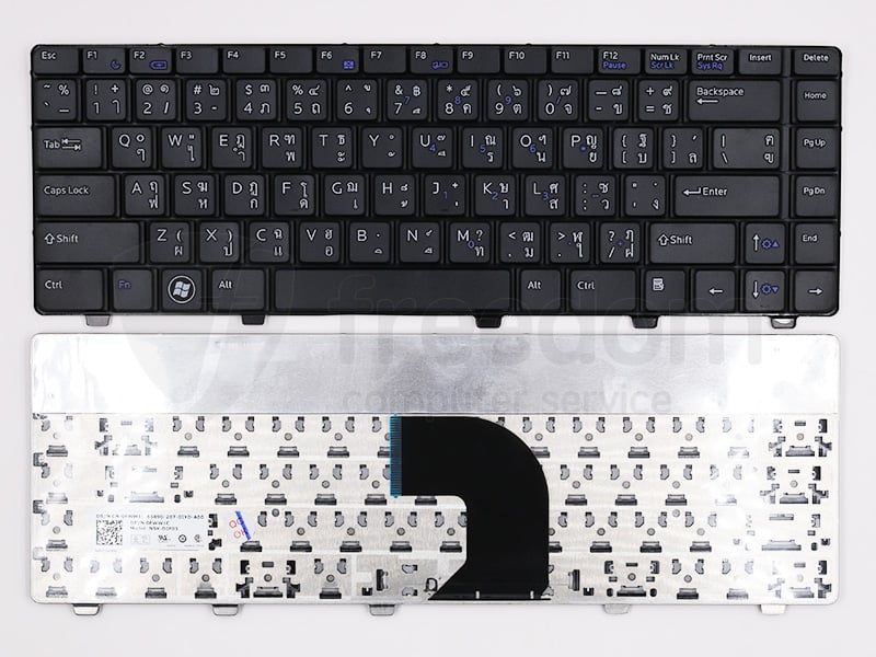 KEYBOARD คีย์บอร์ด Dell Vostro 3300 3400 3500 ไทย อังกฤษ