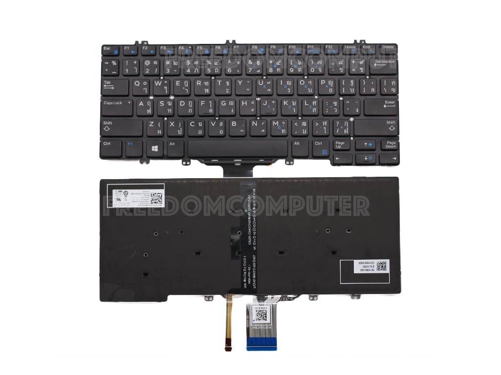 KEYBOARD คีย์บอร์ด Dell Latitude 5289 5280 5288 13 7280 7380 E7380 มี ...