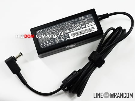 ADAPTER NOTEBOOK ACER สายชาร์จโน๊ตบุ๊ค แท้ ใส่ Acer 19V/2.37A 45W หัว ...