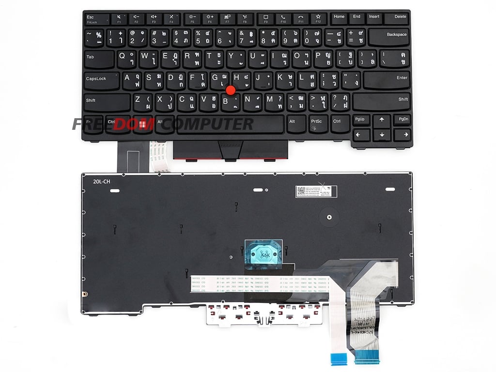 KEYBOARD คีย์บอร์ด LENOVO Thinkpad L14 GEN 2 ไทย อังกฤษ ไม่มีไฟ
